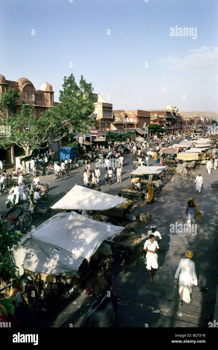 india jaipur traffic Stock Photo - Alamy