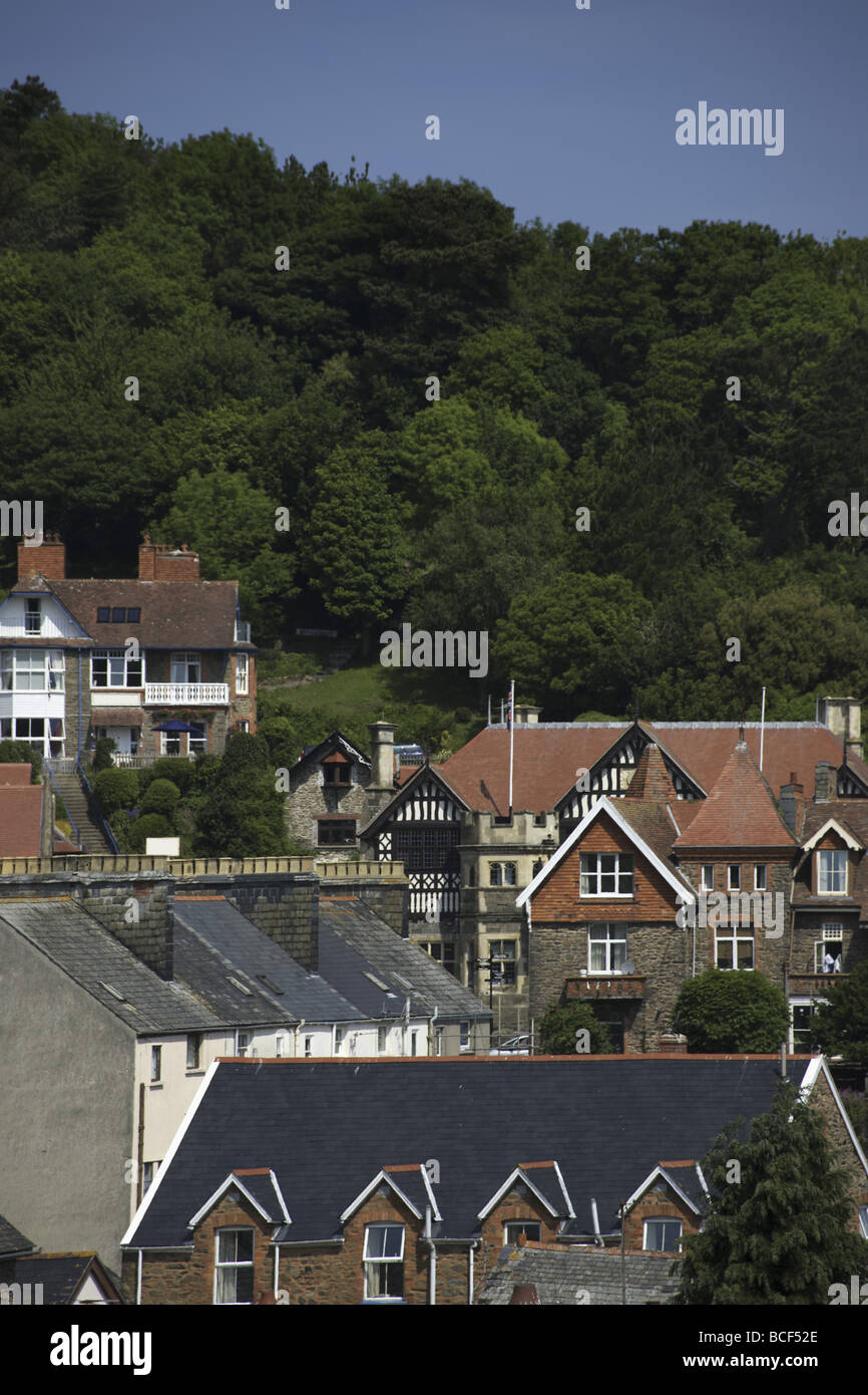 the village of lynton devon england Stock Photo - Alamy