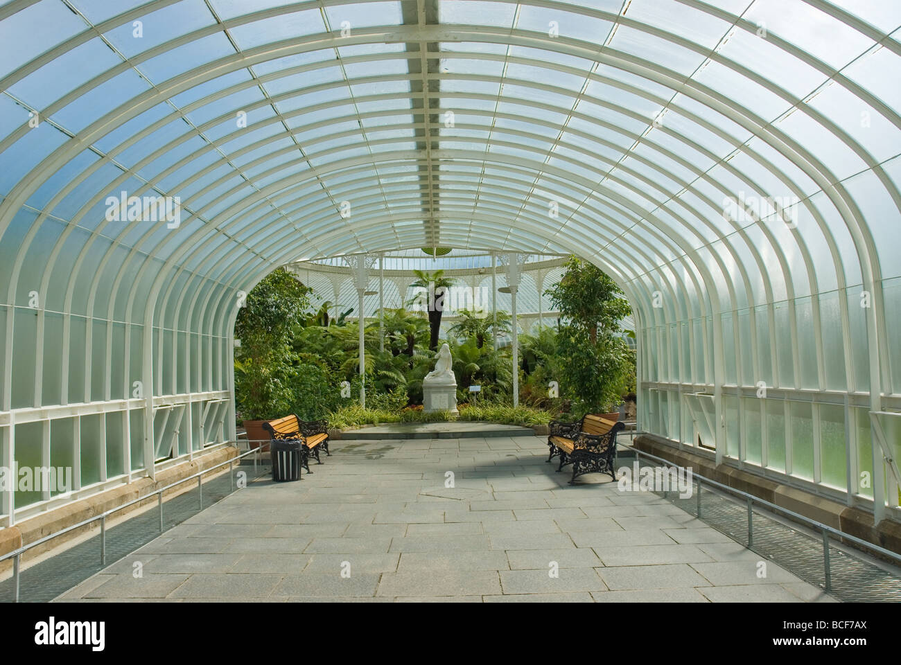Inside the Kibble Palace Glasgow Botanical Gardens Stock Photo - Alamy