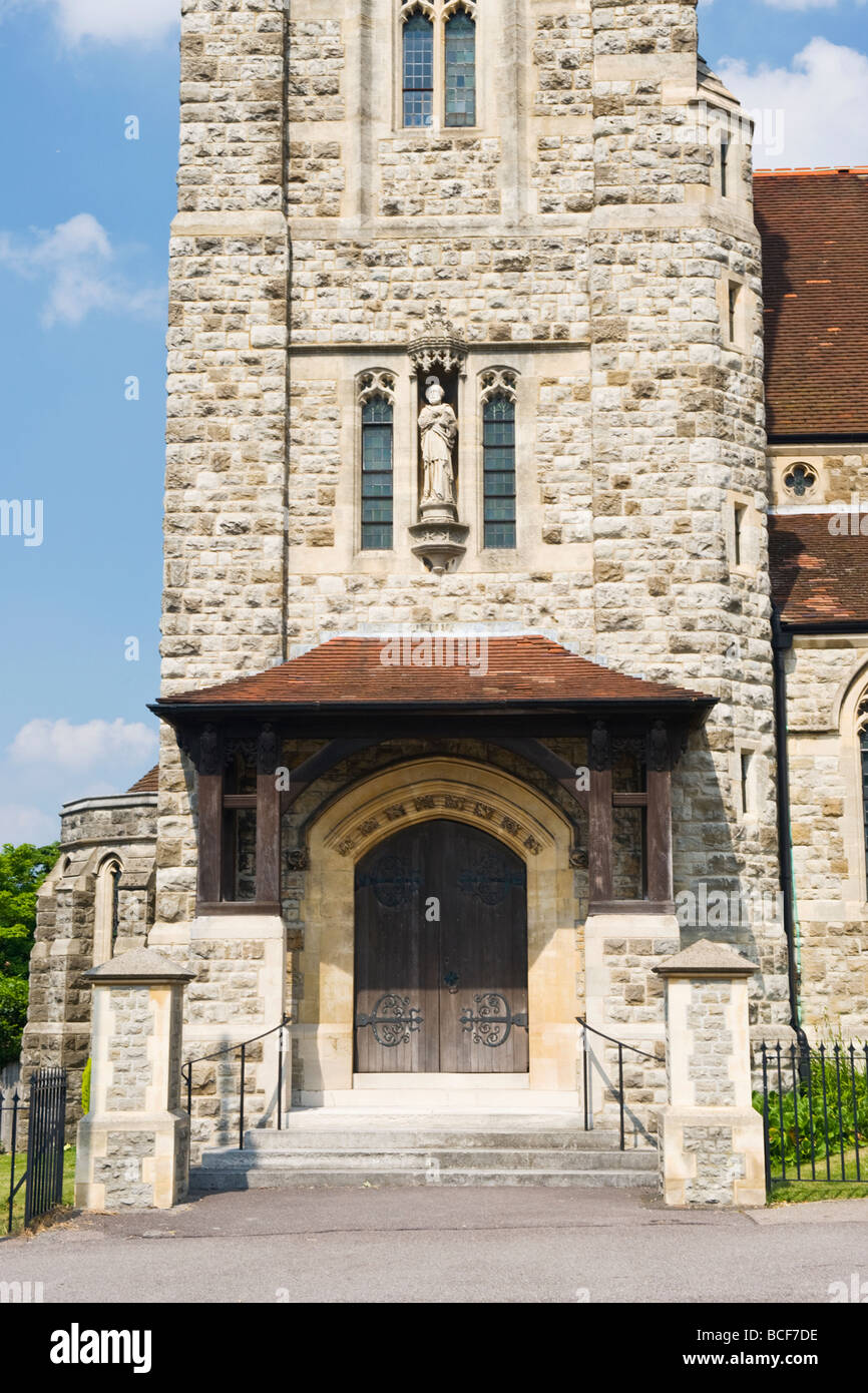 Hertfordshire , Bushey Heath , Church of St. Peter , detail main ...
