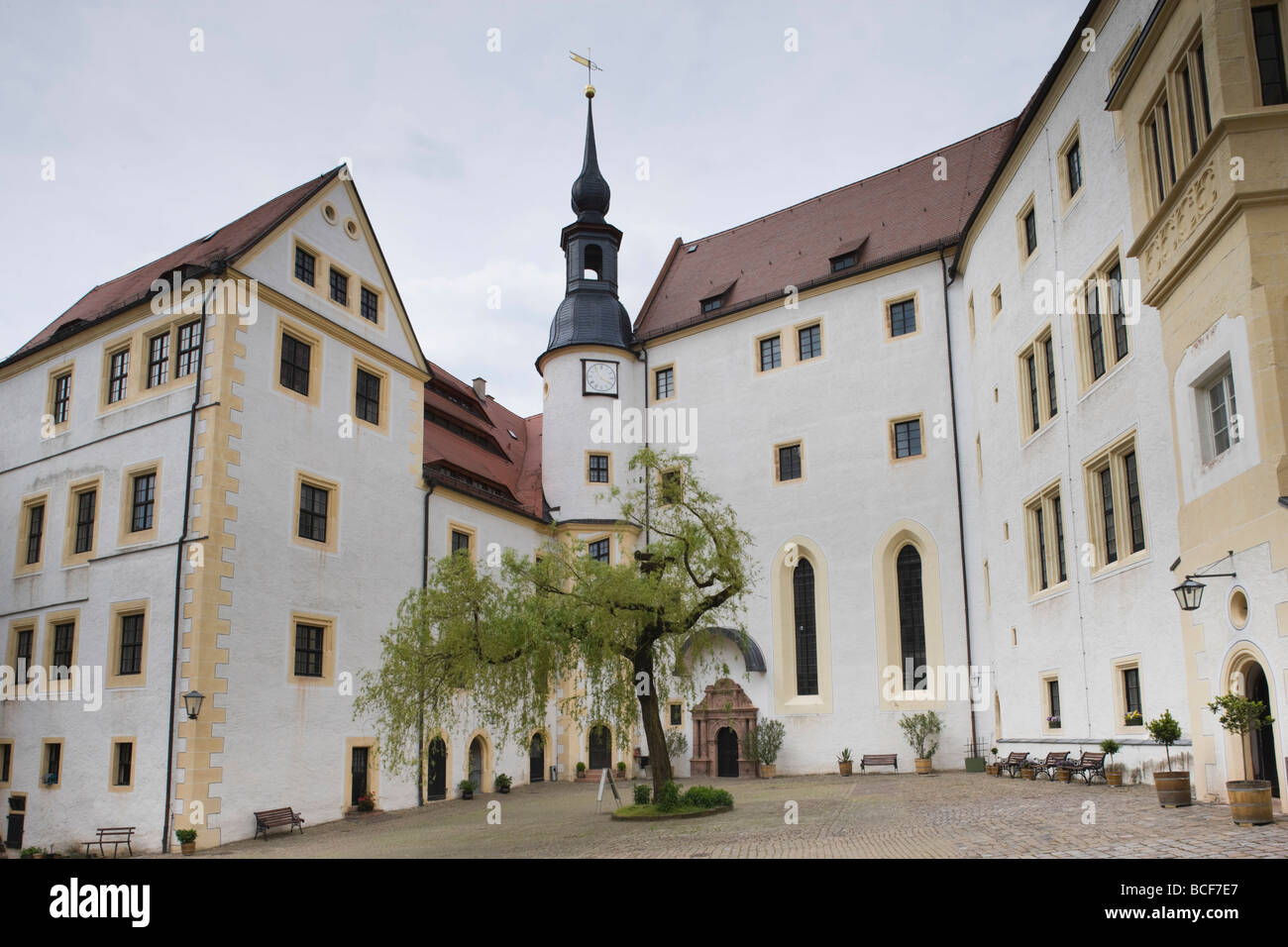 Germany, Saxony, Colditz castle, site of famous WW2 POW prison camp ...