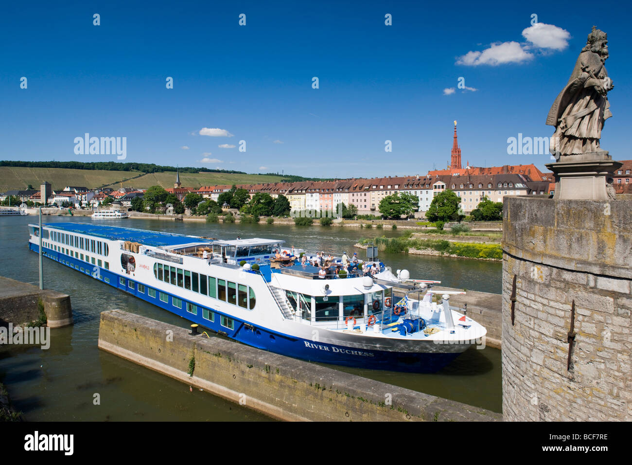 Tour boat and old main bridge hi-res stock photography and images - Alamy