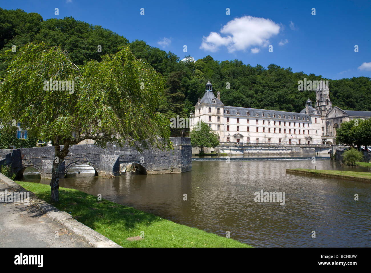 Brantome Abbey, Dordogne, France Stock Photo - Alamy