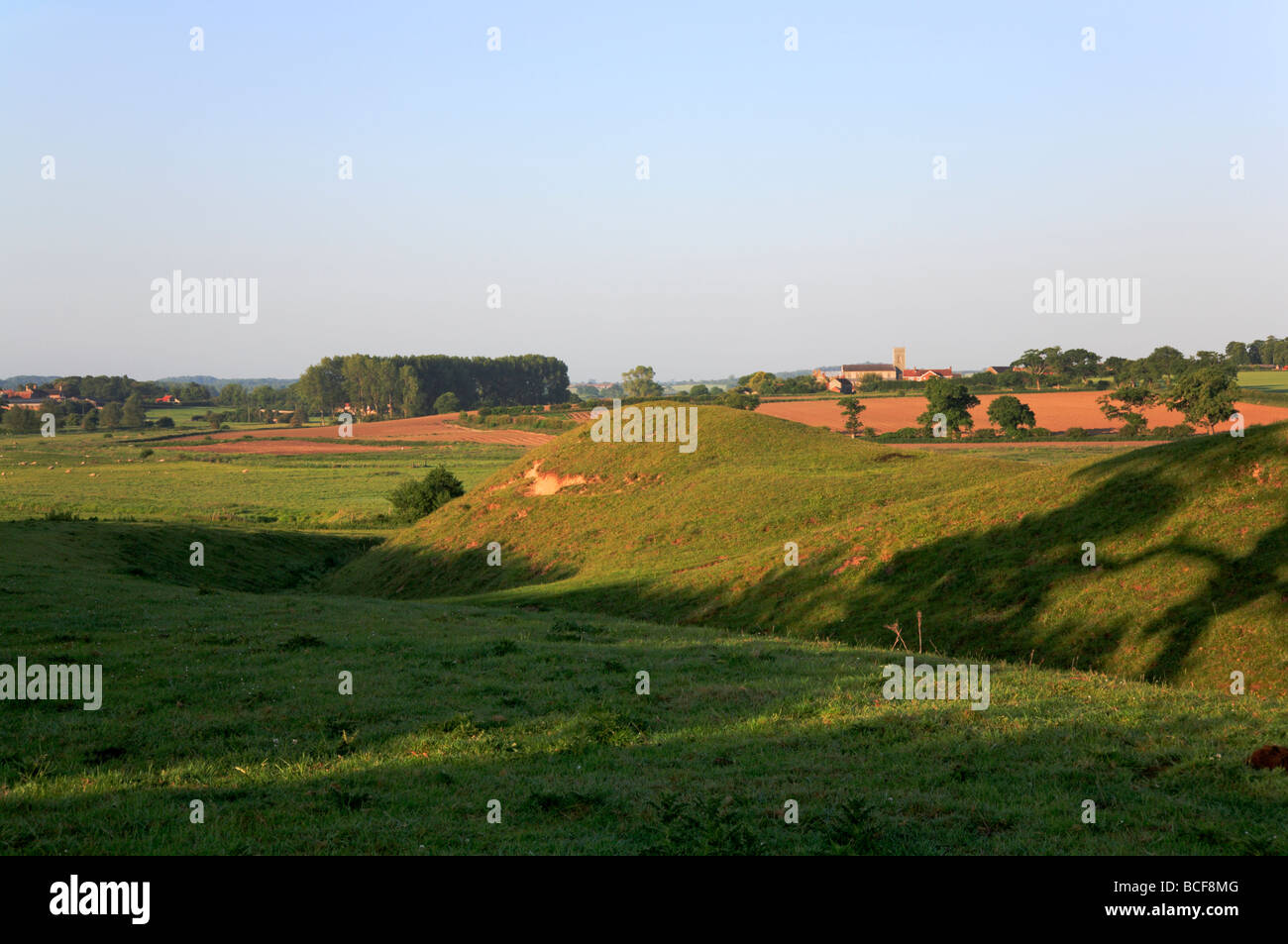 Warham Camp hill fort near Wells-next-the-Sea, Norfolk, UK Stock Photo ...