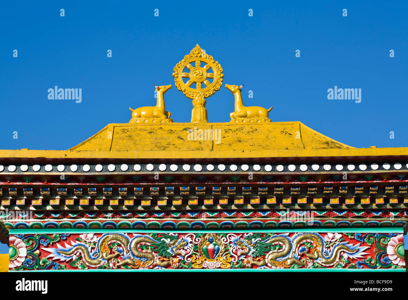 India, Sikkim, Ravangla (Rabongla), Ralang, Old Ralang Gompa Stock ...