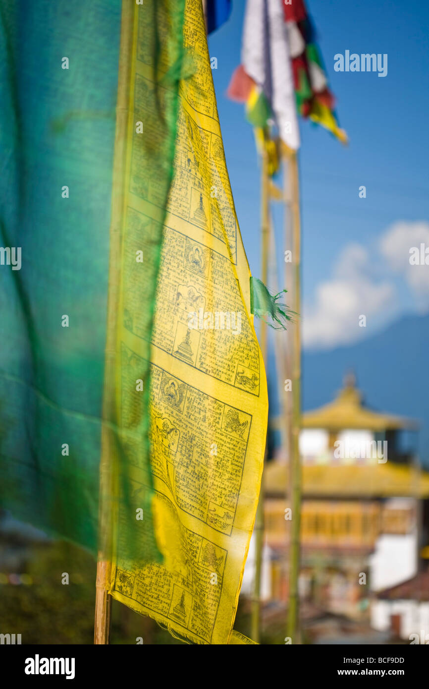 India, Sikkim, Ravangla (Rabongla), Ralang, Old Ralang Gompa Stock ...