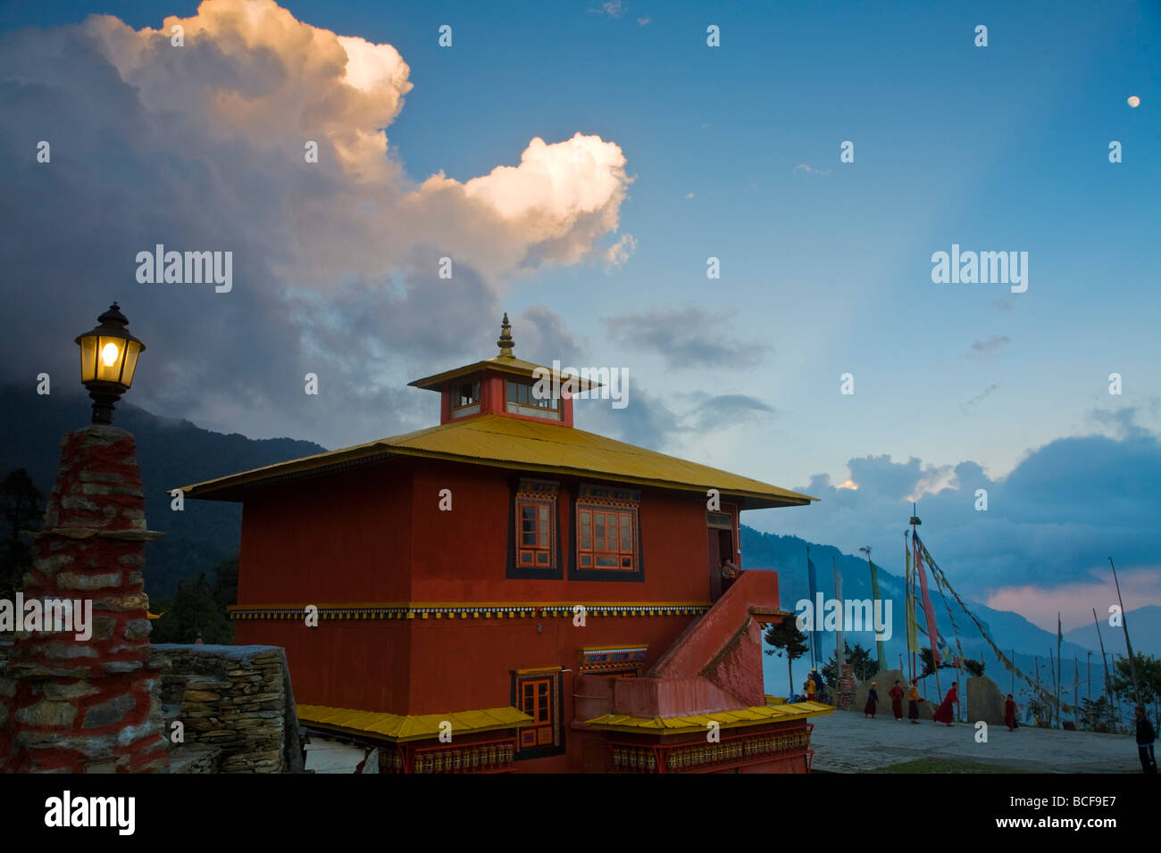 India, Sikkim, Ravangla (Rabongla), Karma Theckhling Monastery Stock ...