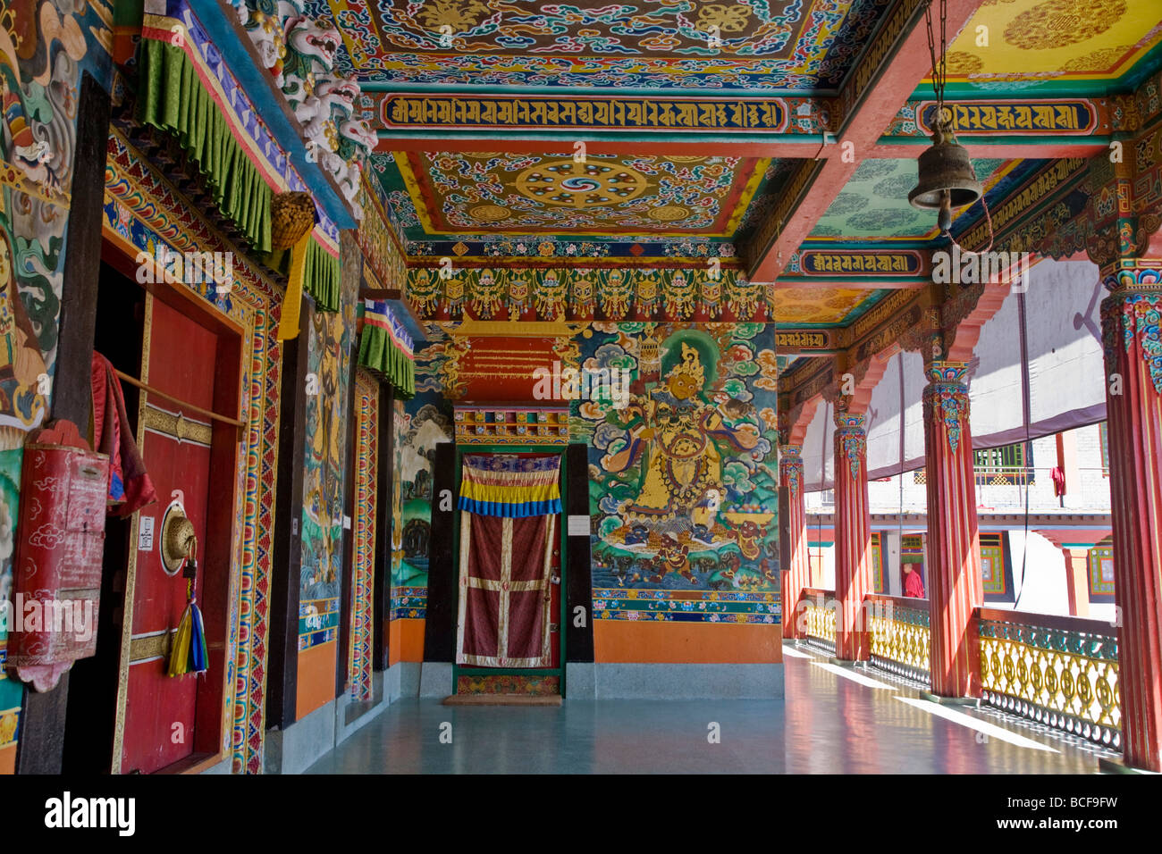 India, Sikkim, Gangtok, Rumtek Gompa Complex, monastery building Stock ...