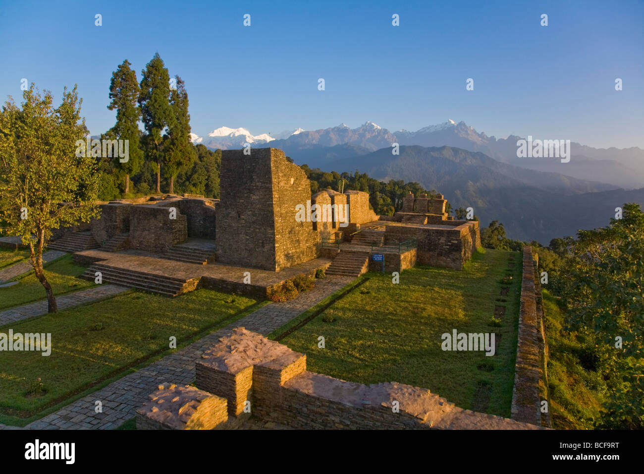 India, Sikkim, Pelling, Rabdentse Ruins, Ancient capital of Sikkim ...