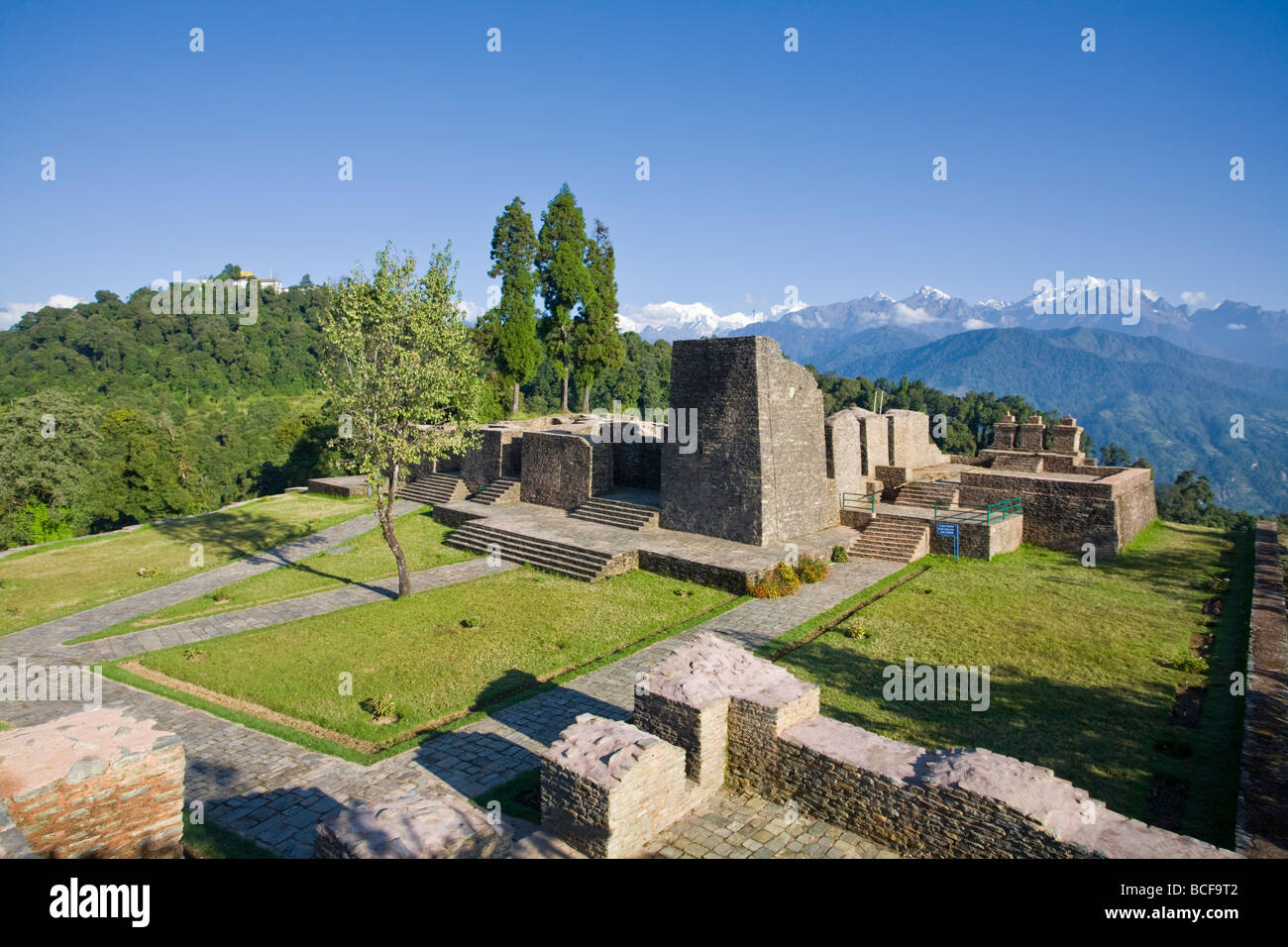 India, Sikkim, Pelling, Rabdentse Ruins, Ancient capital of Sikkim ...