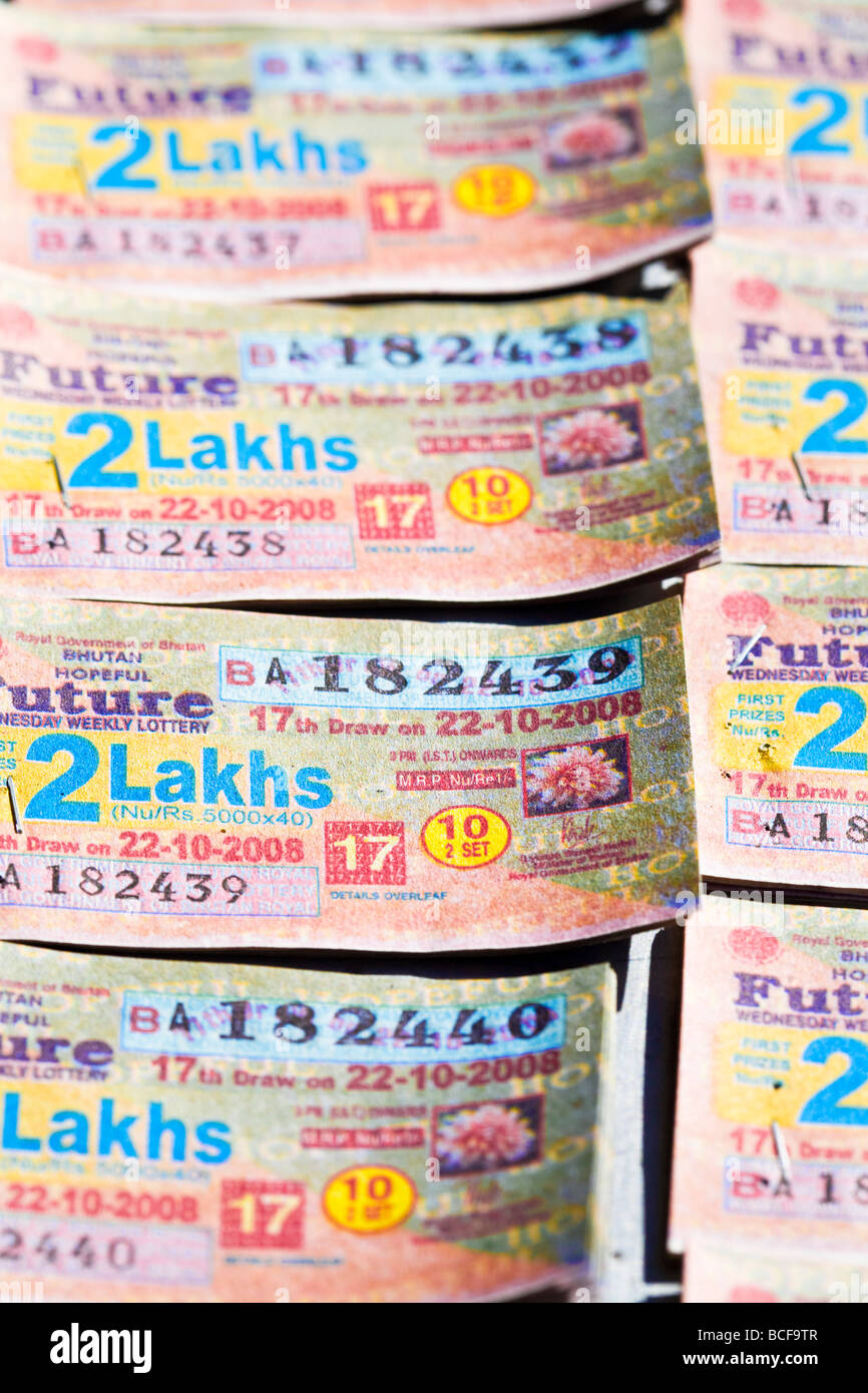 India, West Bengal, Kalimpong, Market, Lottery tickets Stock Photo - Alamy