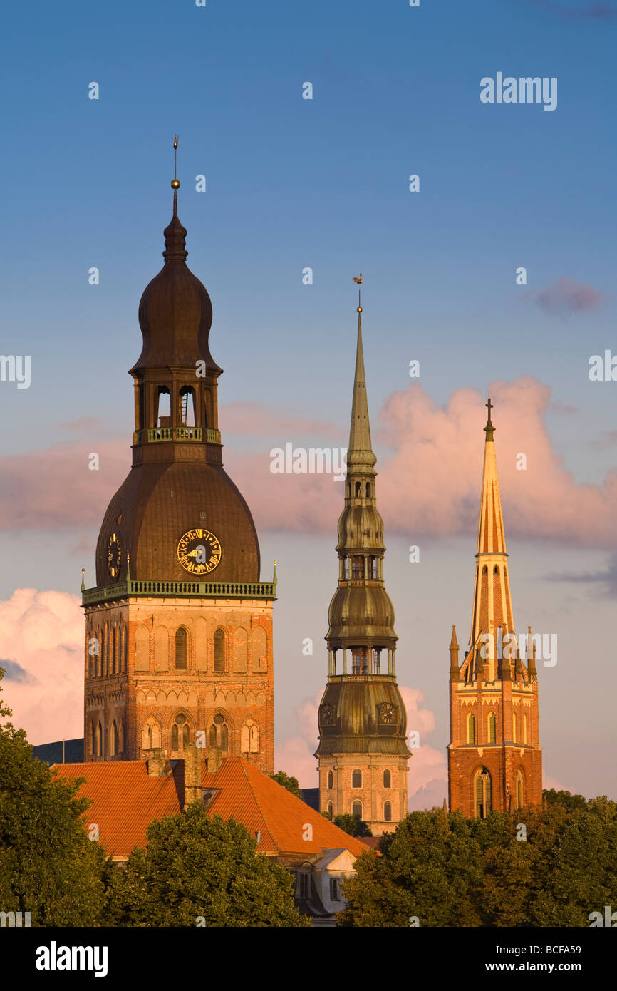 Dome Cathedral, St. Peter's & St. Saviour's Churches, Riga, Latvia ...