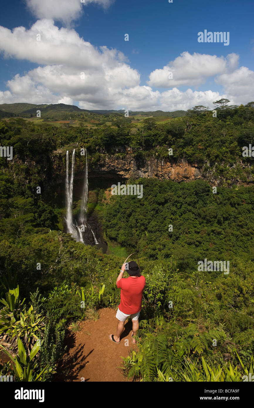 Mauritius, Western Mauritius, Chamarel, Chamarel Waterfall (MR Stock ... Mauritius, Western Mauritius, Chamarel, Chamarel Waterfall (MR Stock ...