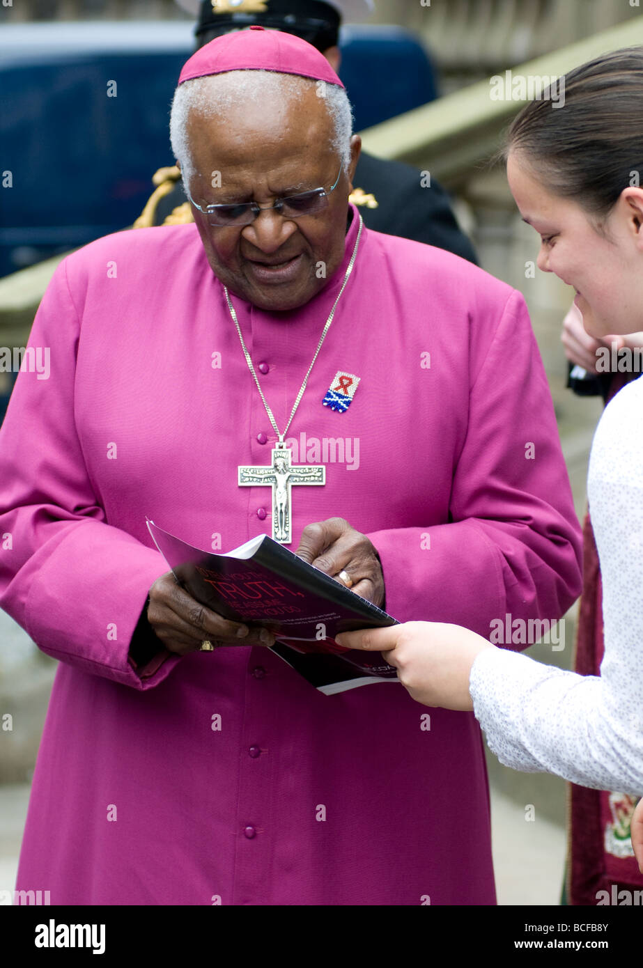 South African Archbishop Desmond Tutu at the University of Edinburgh ...