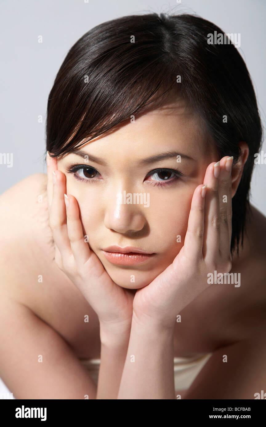 woman felt boring waiting Stock Photo - Alamy