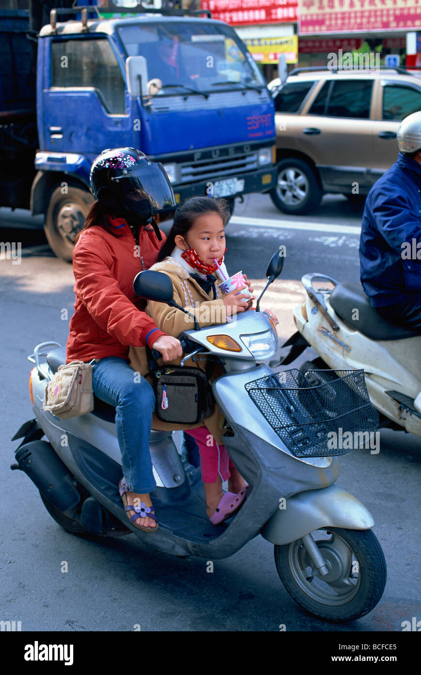 Taiwan Taipei Traffic Scene Stock Photo - Alamy