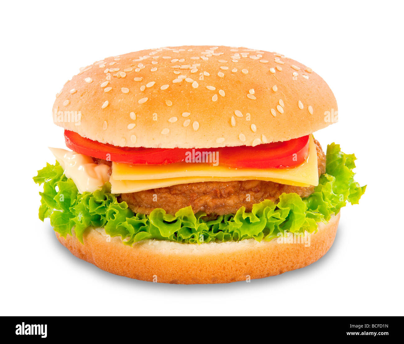 Beef burger cutout Cut Out Stock Images & Pictures - Alamy
