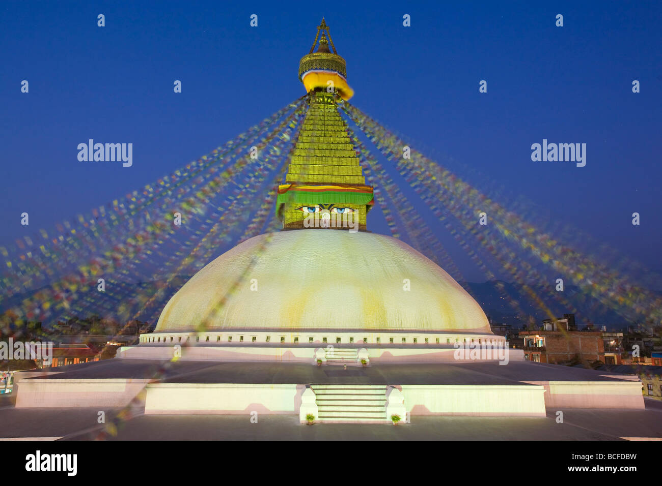 Bodnath (Boudhanath) Stupa, Kathmandu, Nepal Stock Photo - Alamy