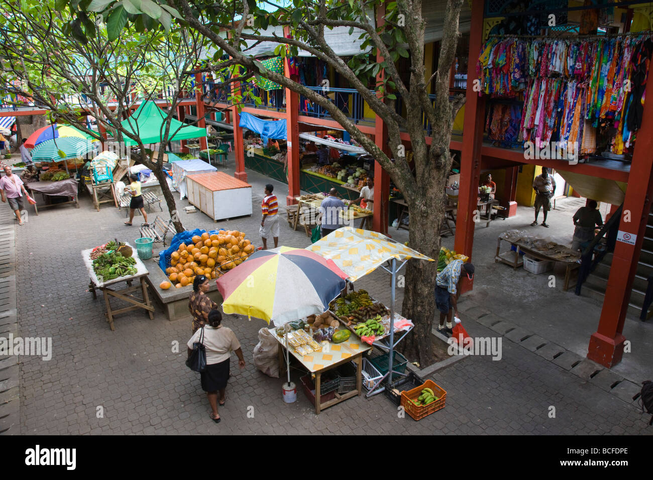 Seychelles, Mahe Island, Victoria, Town market Stock Photo - Alamy