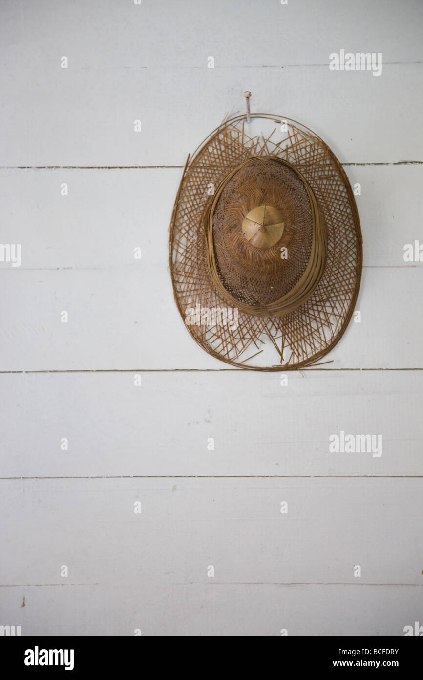 Seychelles, Mahe Island, Anse aux Pins, Creole Craft Village, Old straw ...