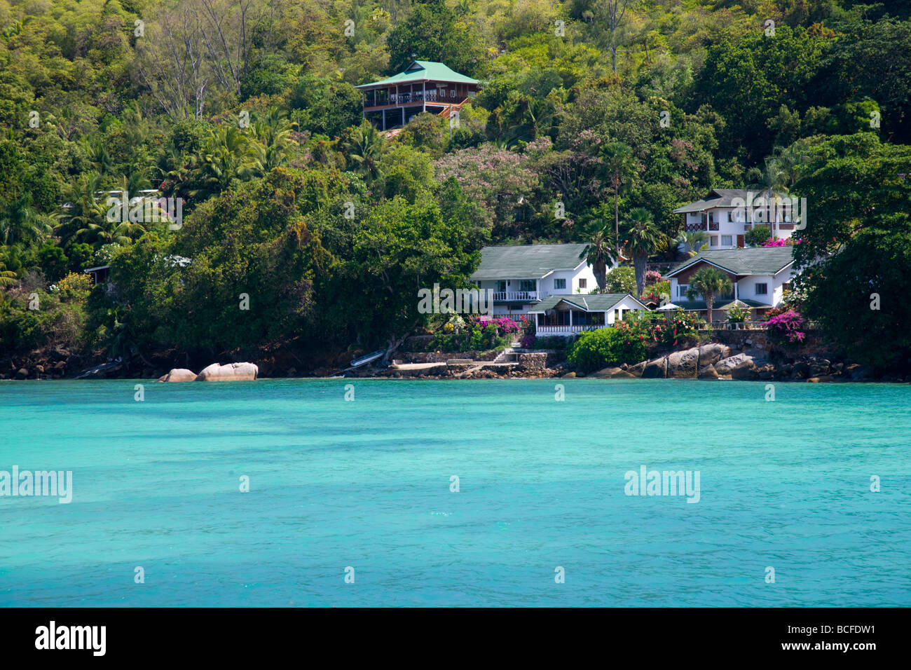 Seychelles, Praslin Island, Baie St. Anne bay Stock Photo - Alamy