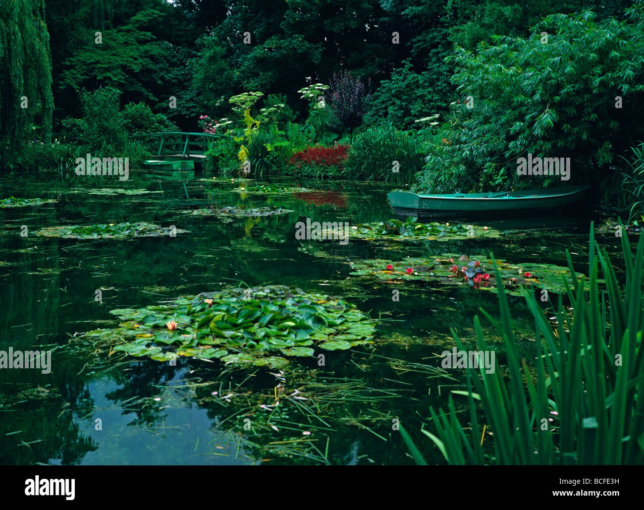 Claude monet's garden at Giverny in Normandy France Stock Photo - Alamy