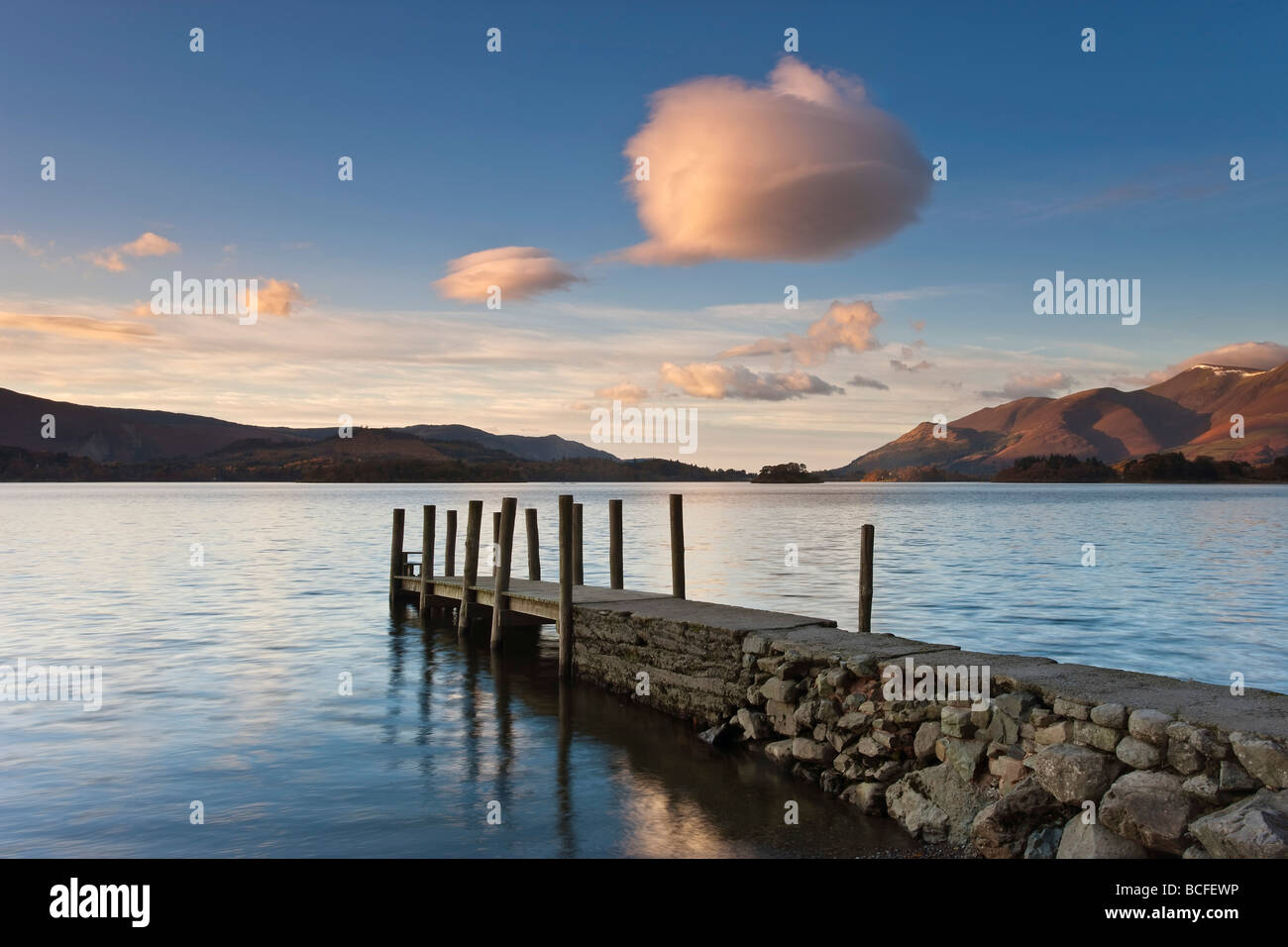 Barrow Bay, Derwent Water, Lake District, Cumbria, England Stock Photo ...