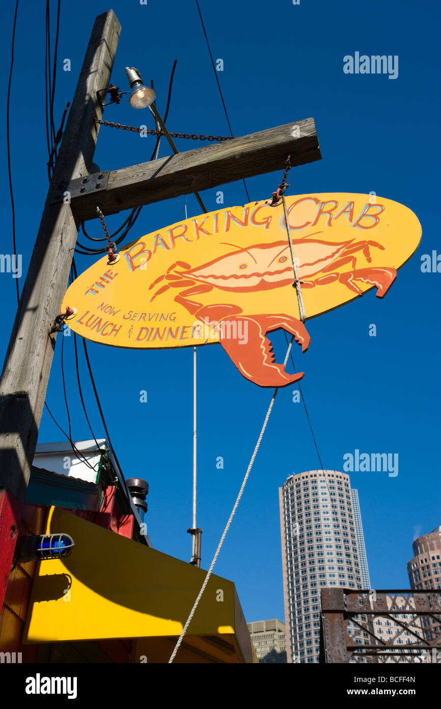 USA, Massachusetts, Boston, Waterfront Barking Crab Restauratnt Stock ...