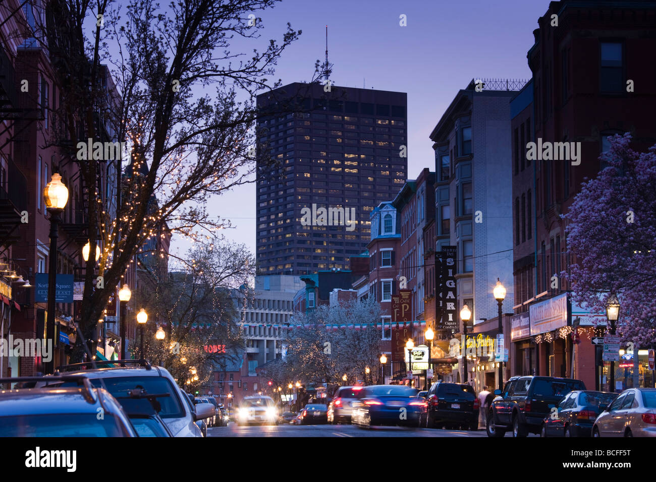 USA, Massachusetts, Boston, North End, Little Italy, Hanover Street ...