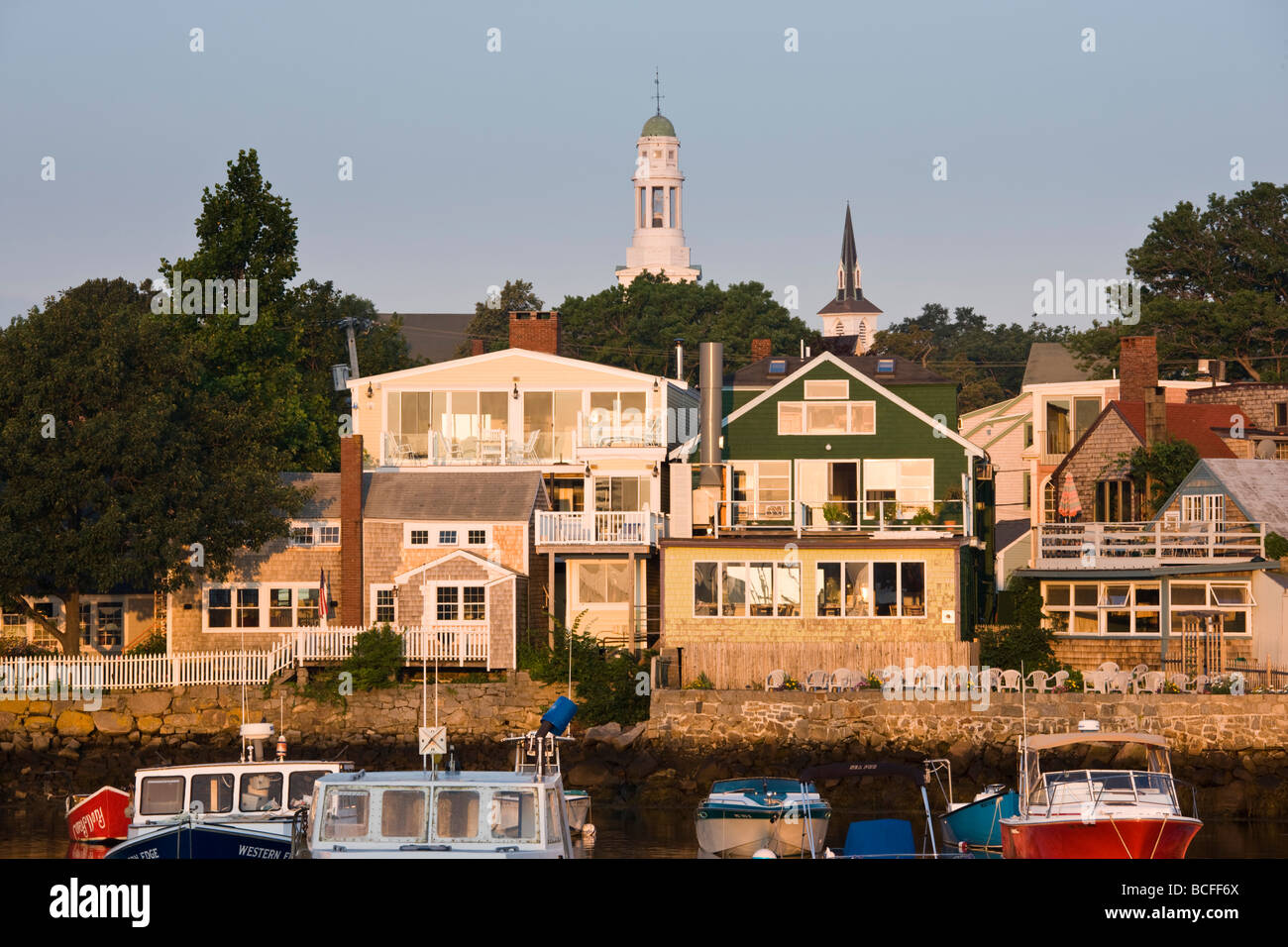 USA, Massachusetts, Cape Ann, Rockport, Rockport harbour Stock Photo ...