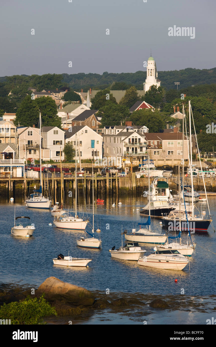 USA, Massachusetts, Cape Ann, Rockport, Rockport harbour Stock Photo ...