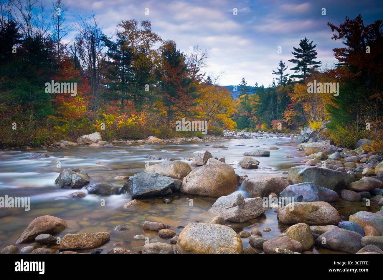 USA, New Hampshire, White Mountain National Park, Swift River Stock ...