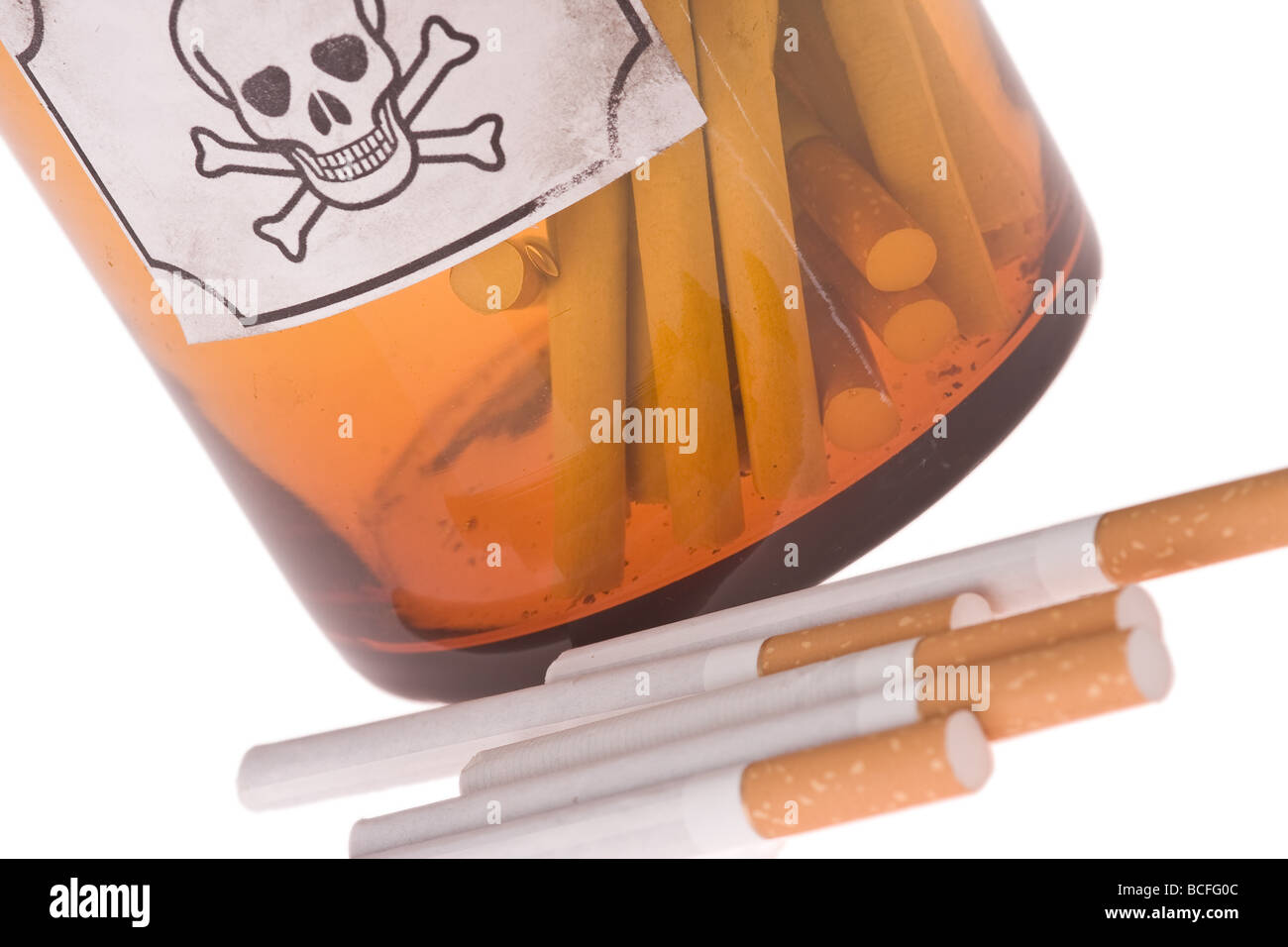 Cigarettes in bottle poison on hi-res stock photography and images - Alamy