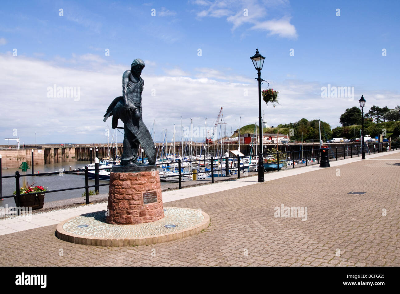 Watchet North Somerset England UK Ancient Mariner Statue Stock Photo ...