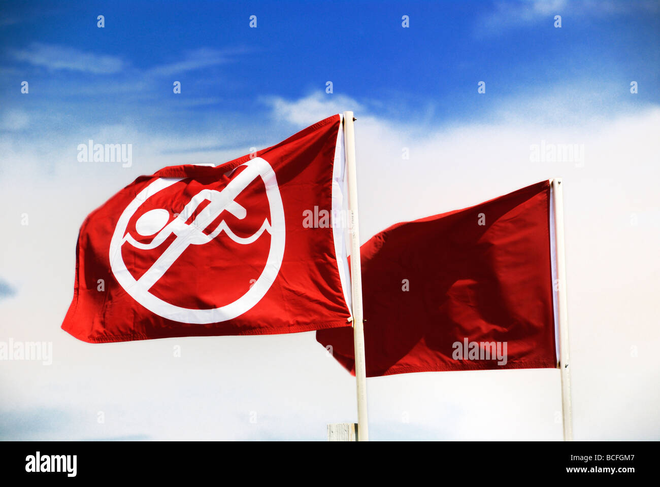 No flags no swim hi-res stock photography and images - Alamy