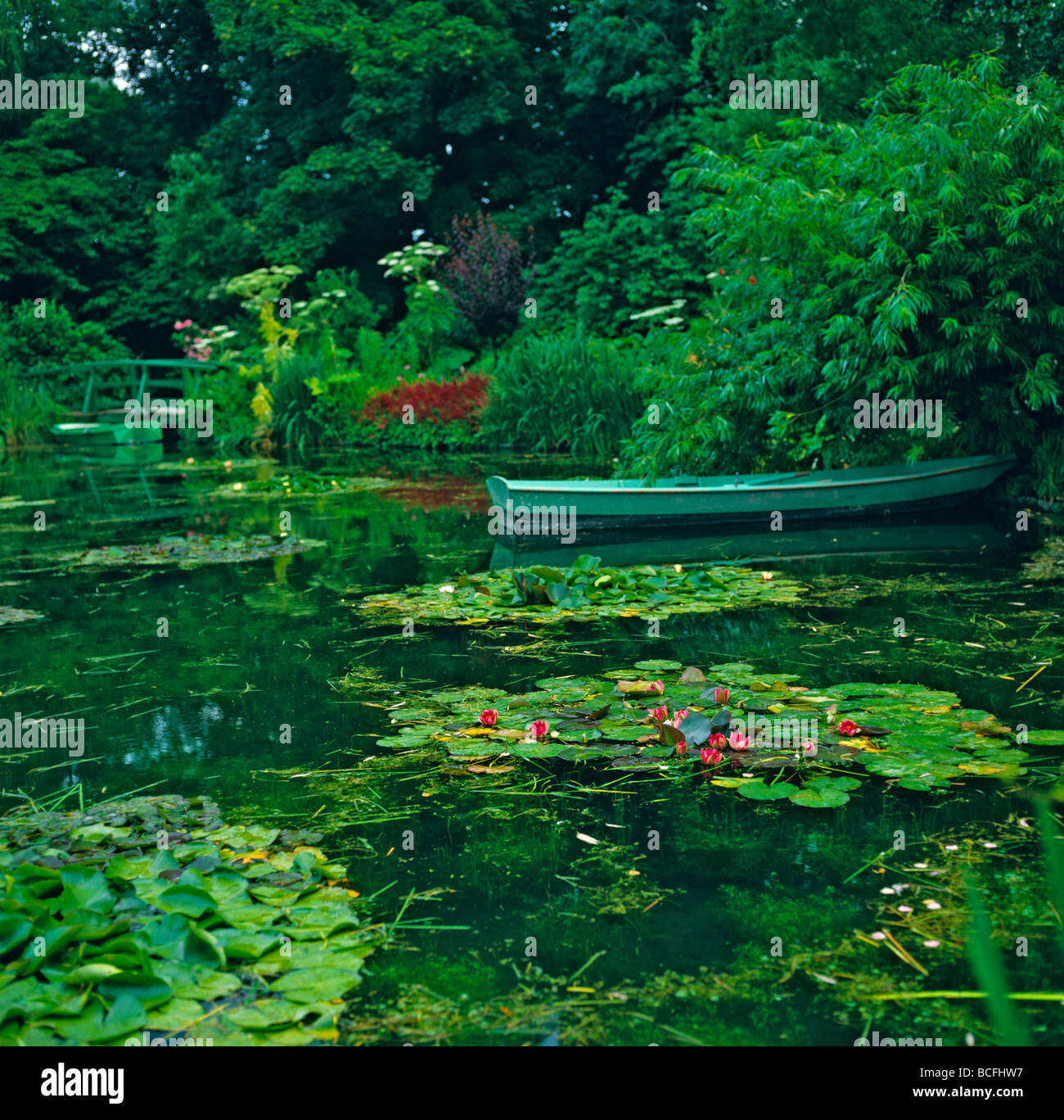 Claude monet's garden at Giverny in Normandy France Stock Photo - Alamy