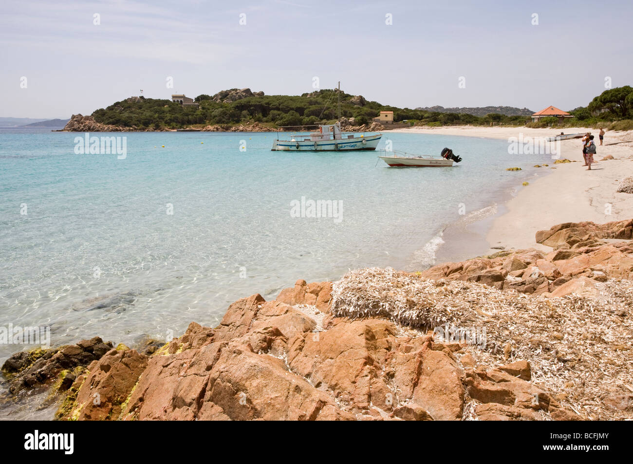 A beach at Santa Maria Island, La Maddalena archipelago, Sardinia Stock ...