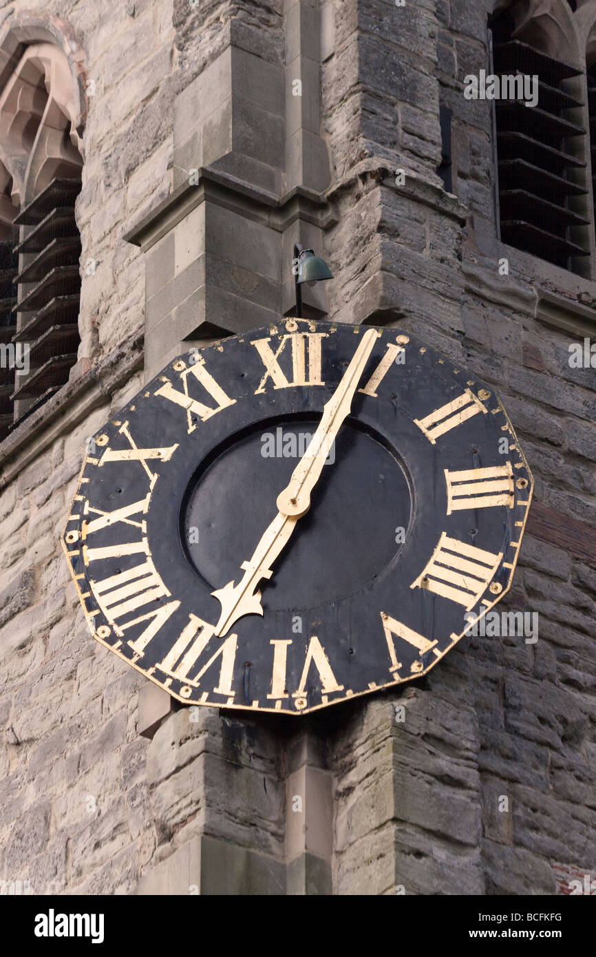 Saint Nicholas Church Clock Stock Photo - Alamy