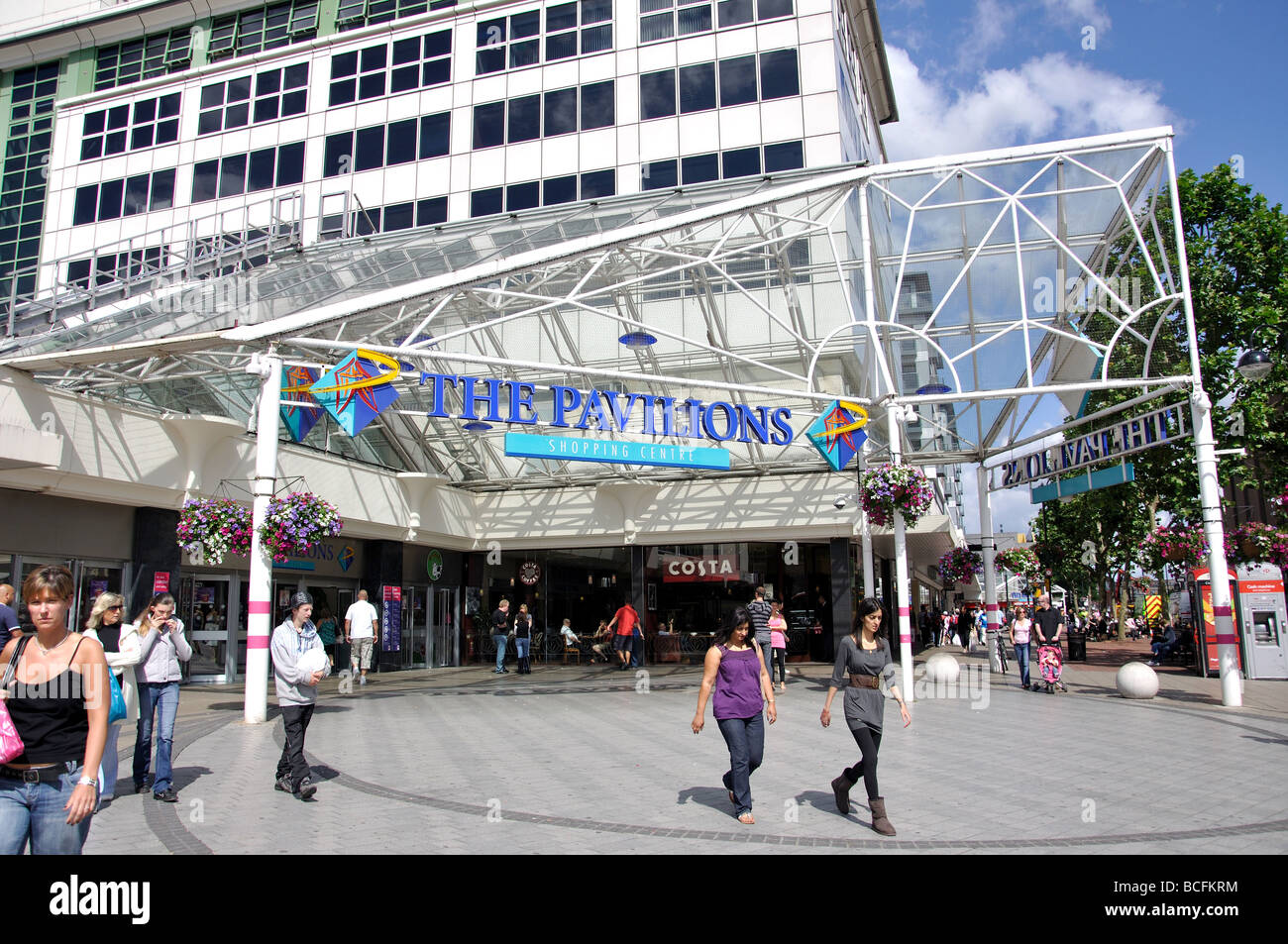 Entrance to The Pavilions Shopping Centre, High Street, Uxbridge ...