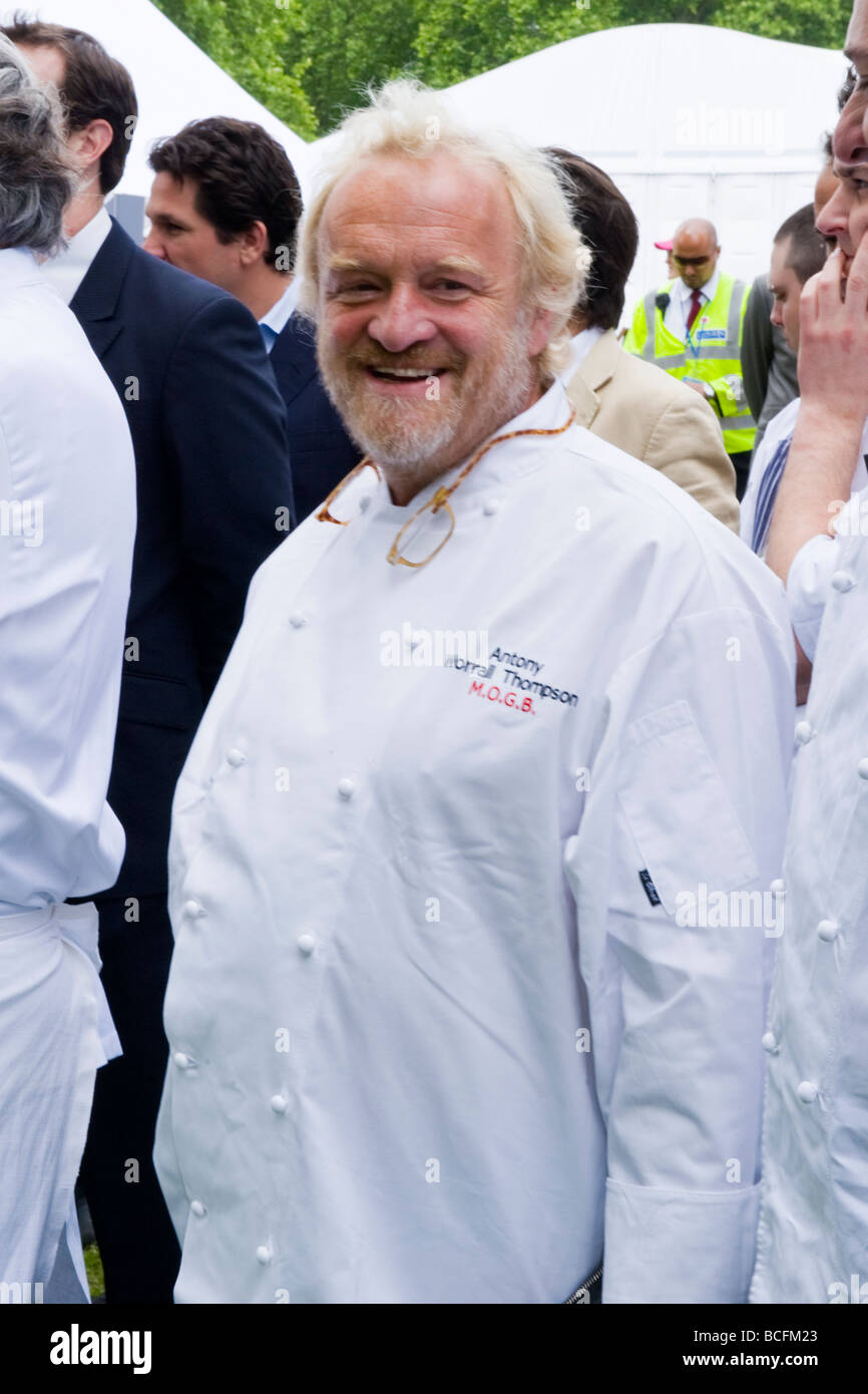 Taste of London , celebrity chef Anthony Worrall Thompson in whites ...