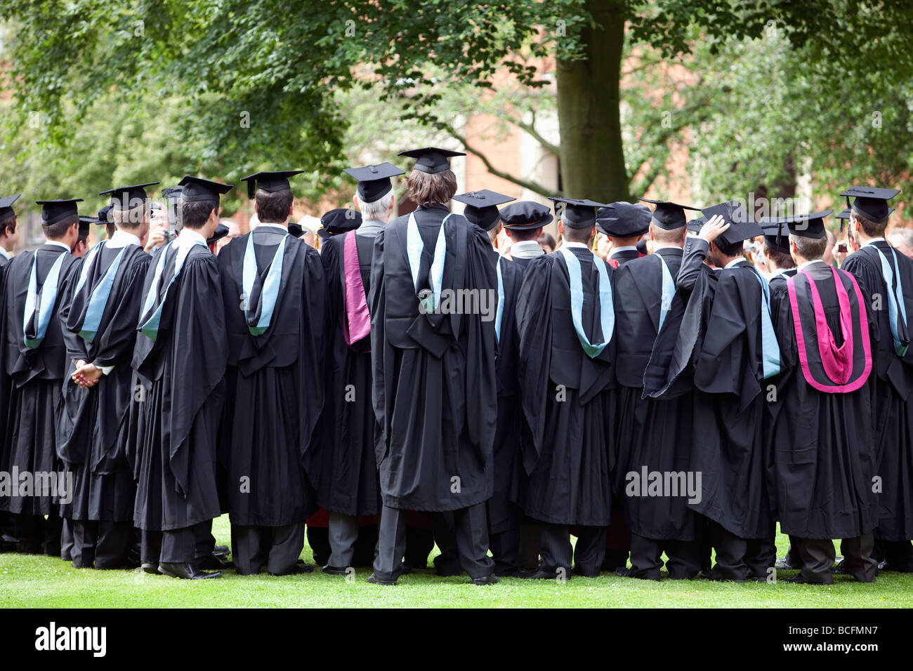 Students at graduation ceremonies at University of Birmingham, England ...