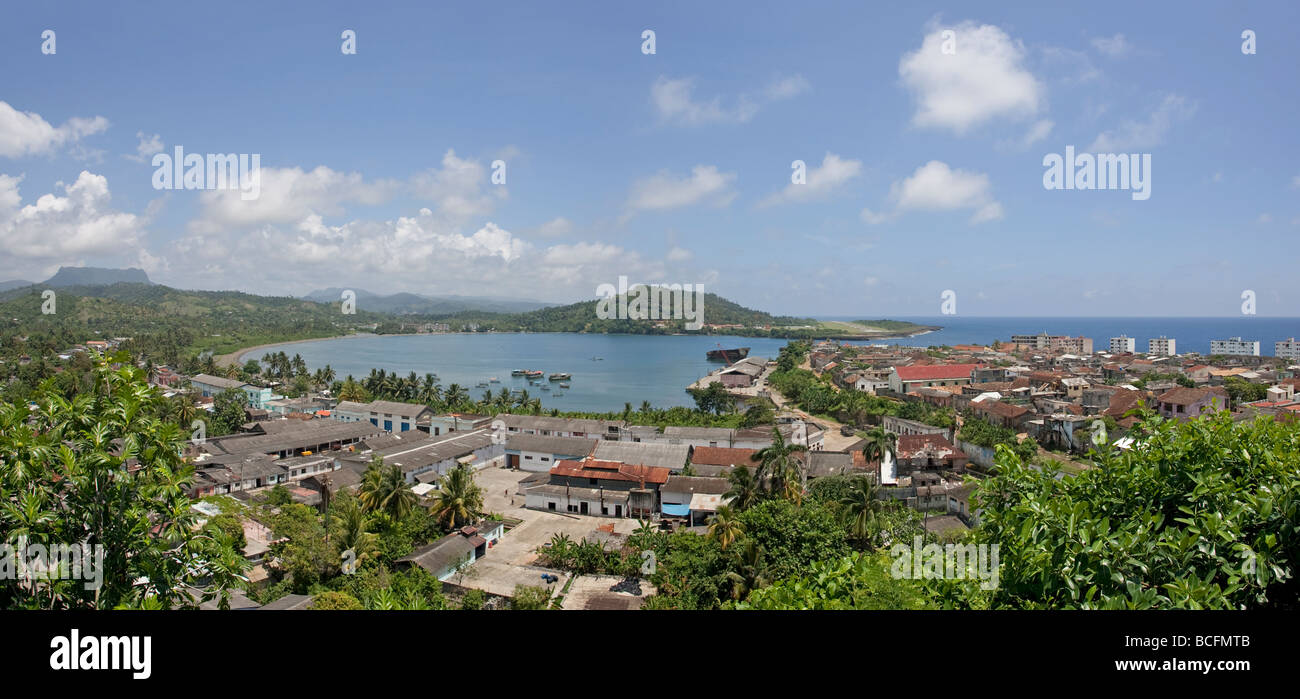 Panorama Bay of Baracoa Stock Photo - Alamy