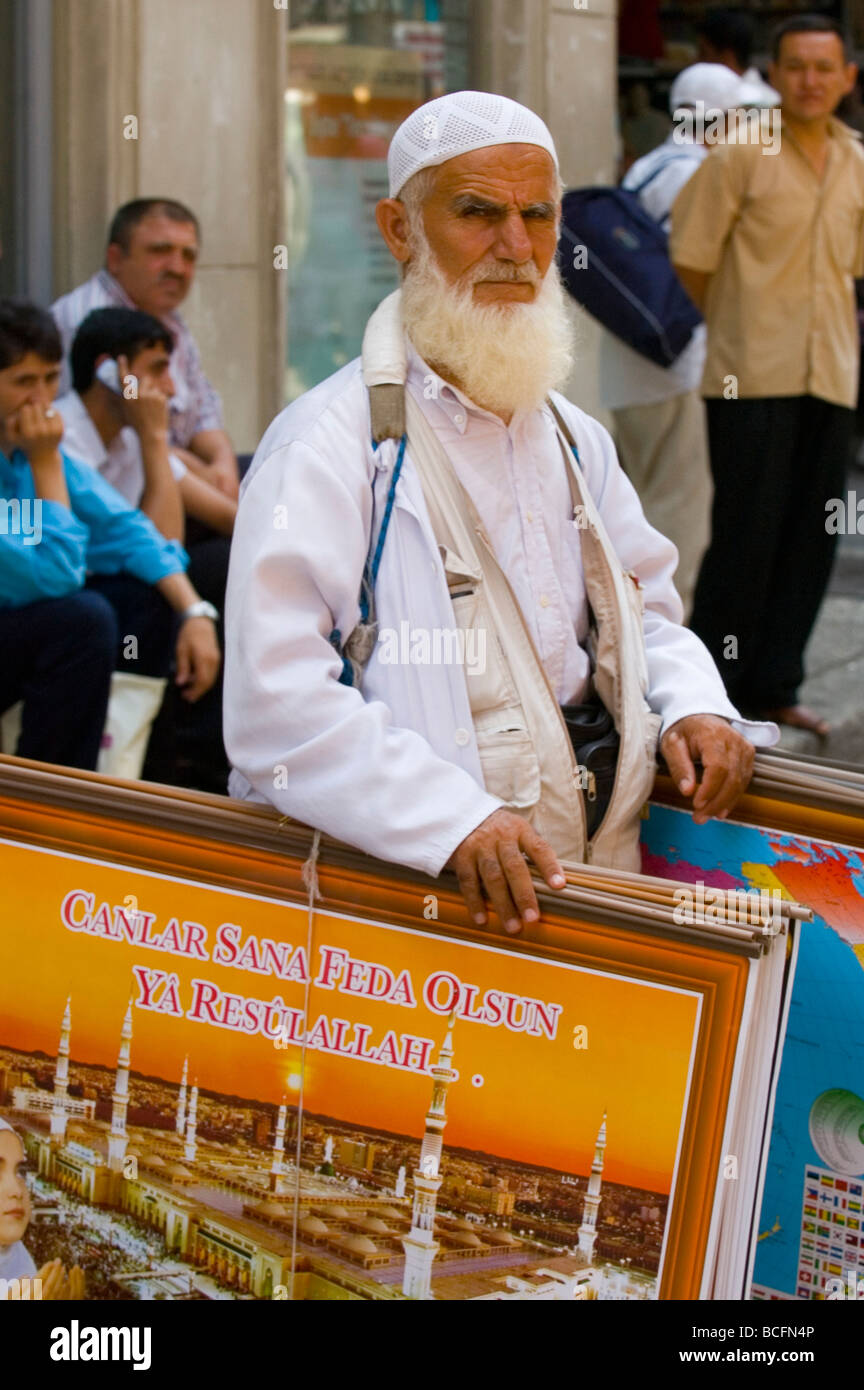 religious turkish man in Istanbul street Stock Photo - Alamy