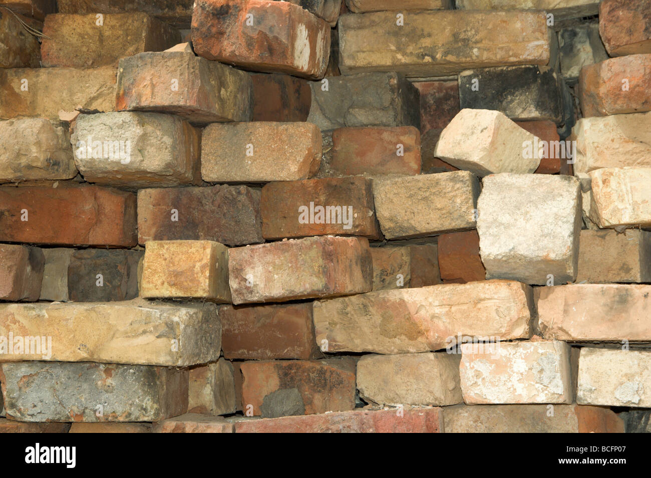 Stack of old brick Stock Photo - Alamy