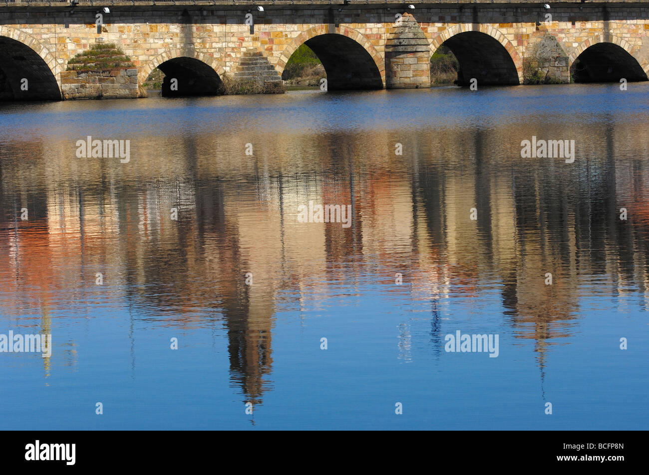Medieval Bridge Alba de Tormes Salamanca province Castilla y Leon Spain ...