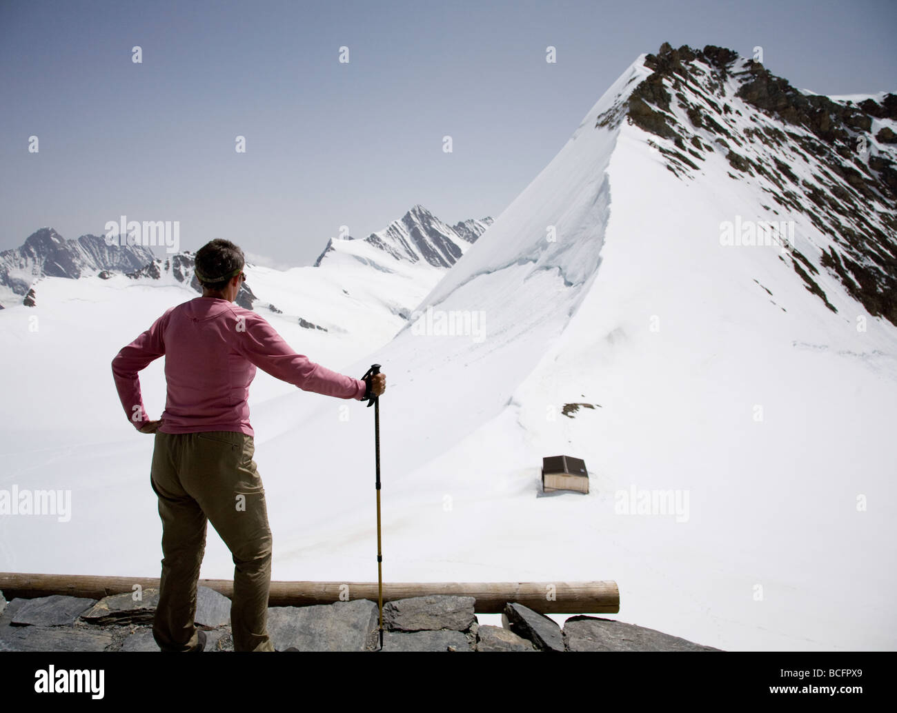 Jungfraujoch-Top of Europe, a high alpine tourist venue reached by a ...