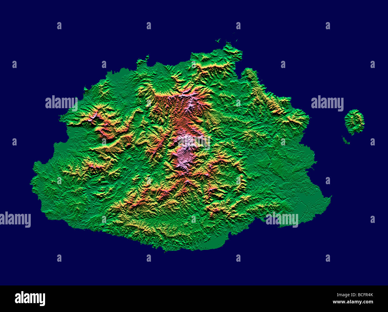 NASA satellite image of the Fiji Islands Stock Photo - Alamy