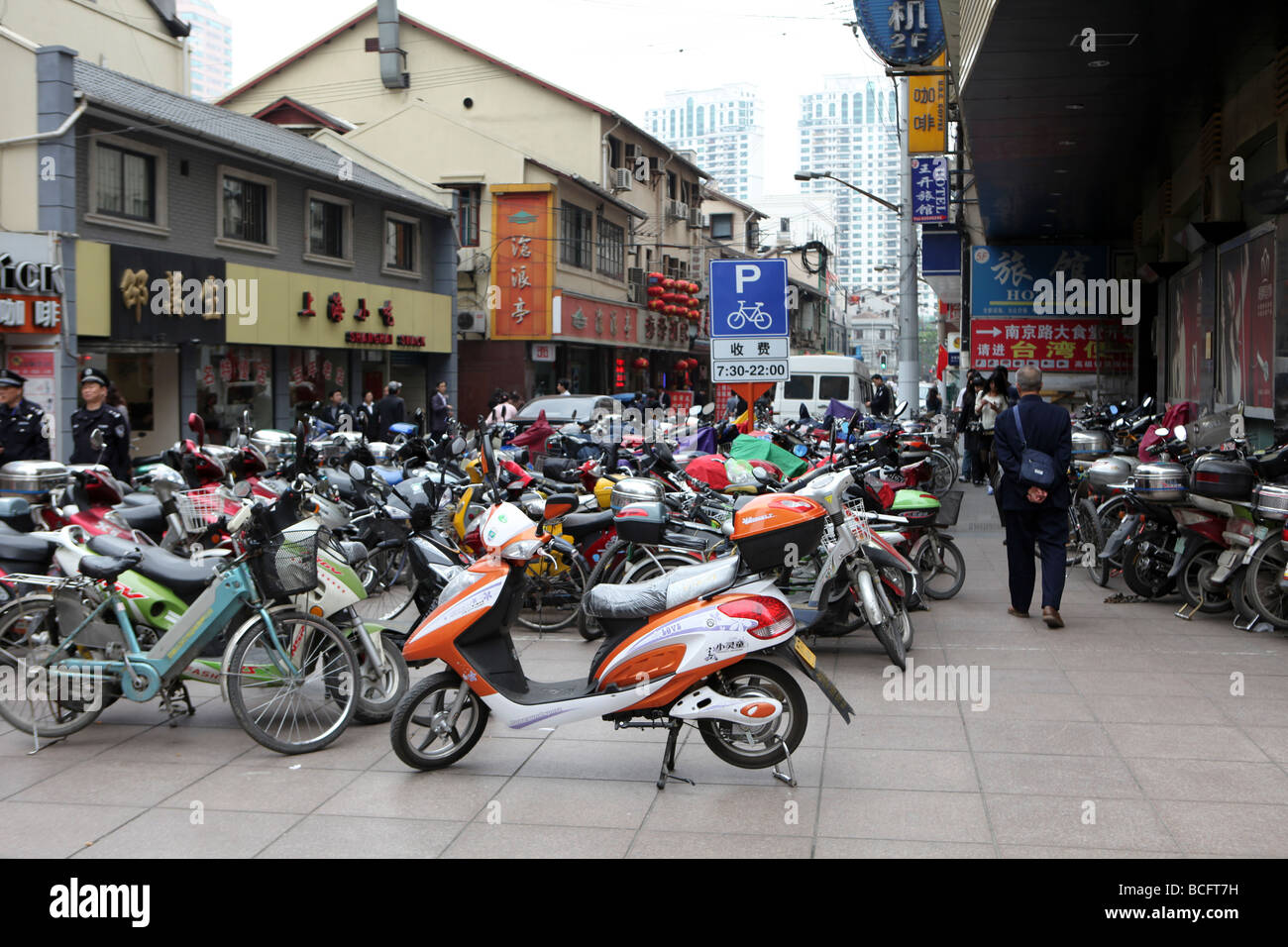 Motorbikes are seen in Shanghai, China Stock Photo - Alamy