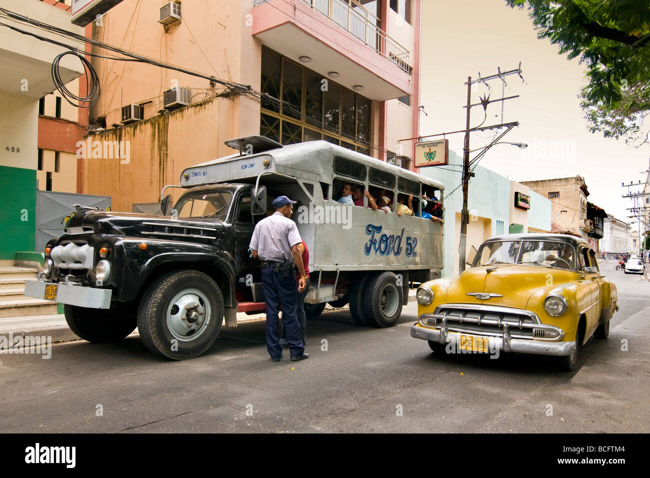 Cuban police car hi-res stock photography and images - Alamy