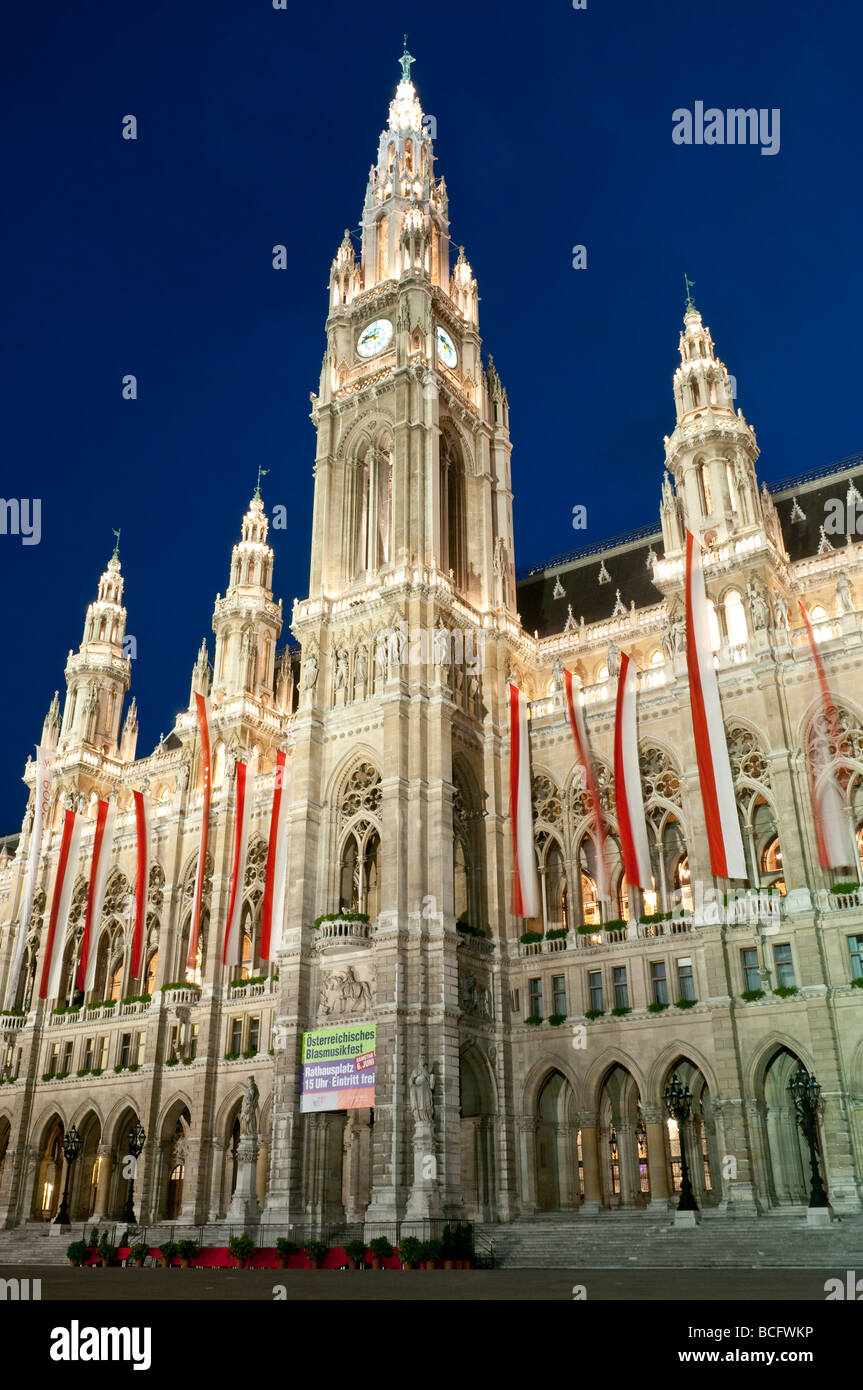 Neues Rathaus New City Hall Vienna Austria // VIENNA, Austria — The ...